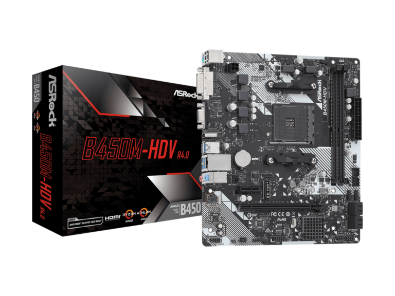 ASROCK MB B450M-HDV R4.0AMD B450;AM4;2xDDR4VGA,DVI,HDMI,micro ATX - Kod ...